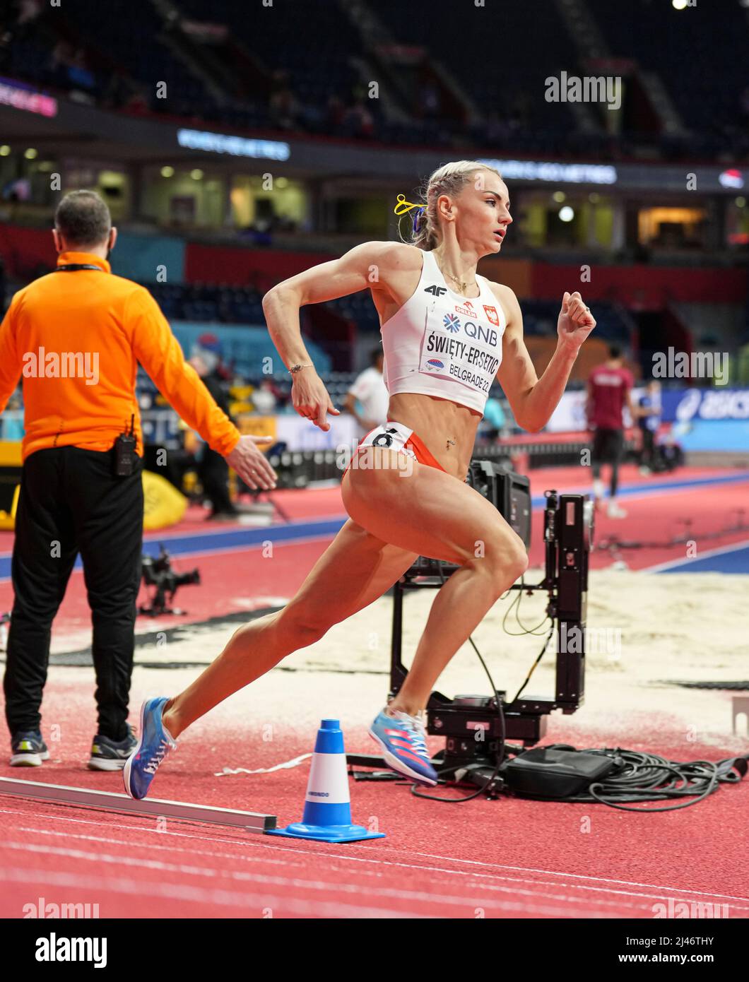 Justyna Swiety Ersetic participating in the Belgrade 2022 World Indoor ...