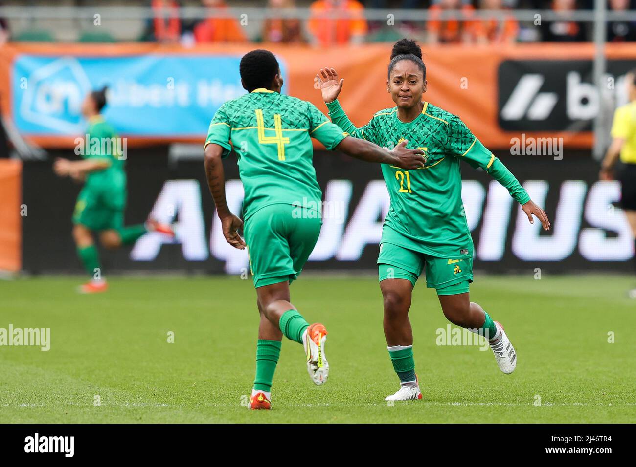 DEN HAAG, NETHERLANDS - APRIL 12: Noko Matlou of South Africa, Thalea ...