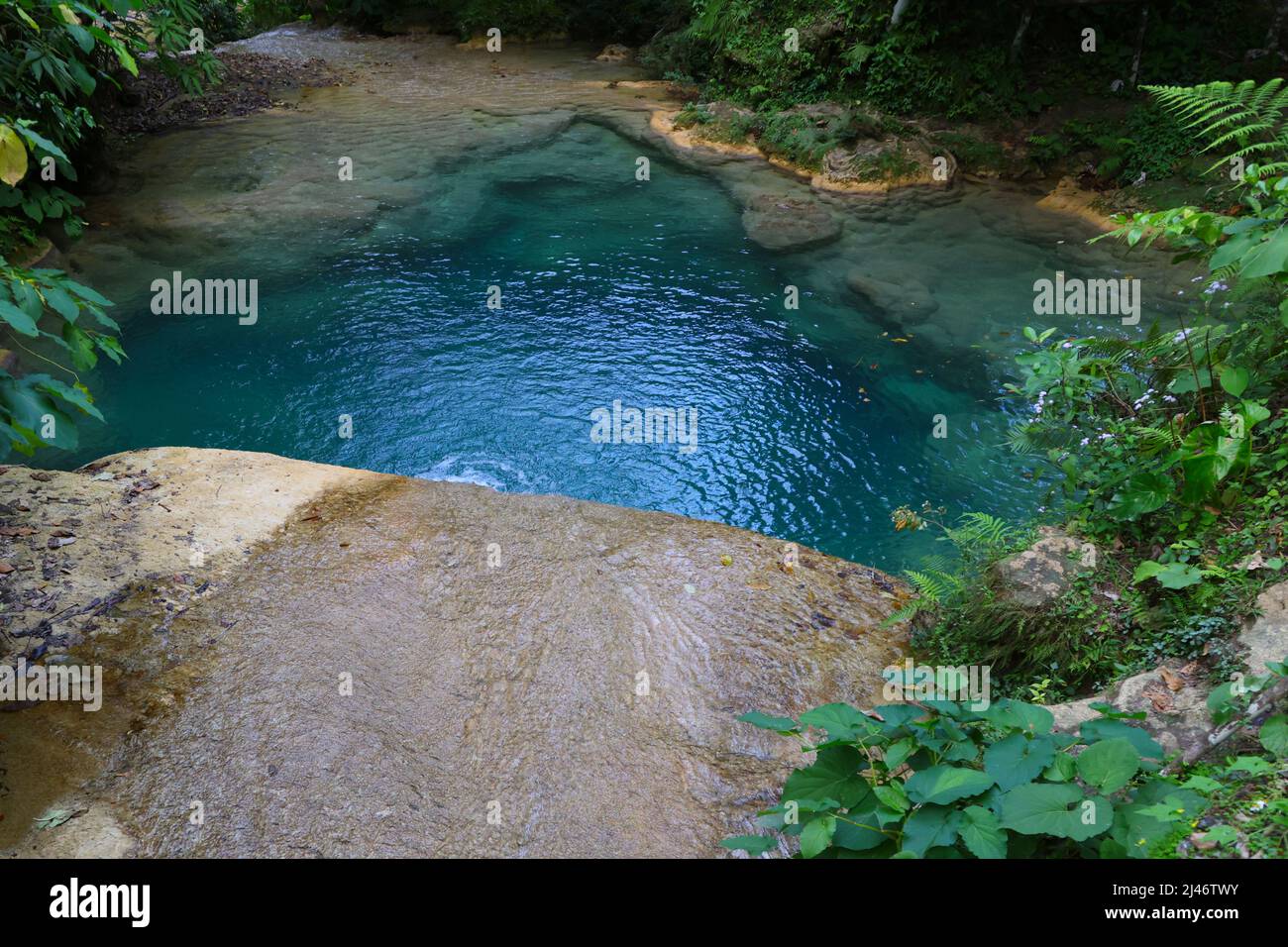 The Nicho waterfalls in the Cuban tropical forest Stock Photo - Alamy
