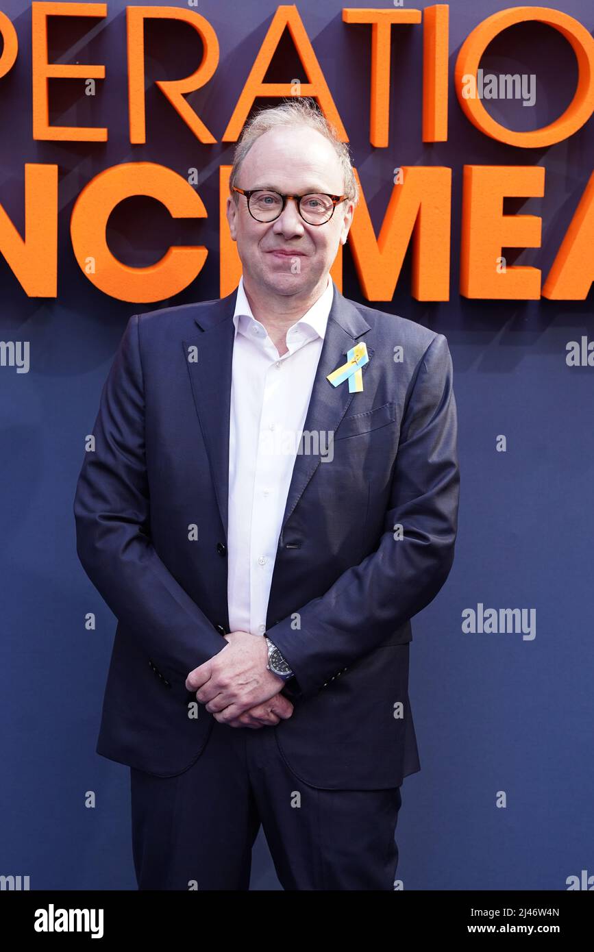 Ben McIntyre arriving for the UK premiere of Operation Mincemeat at the ...
