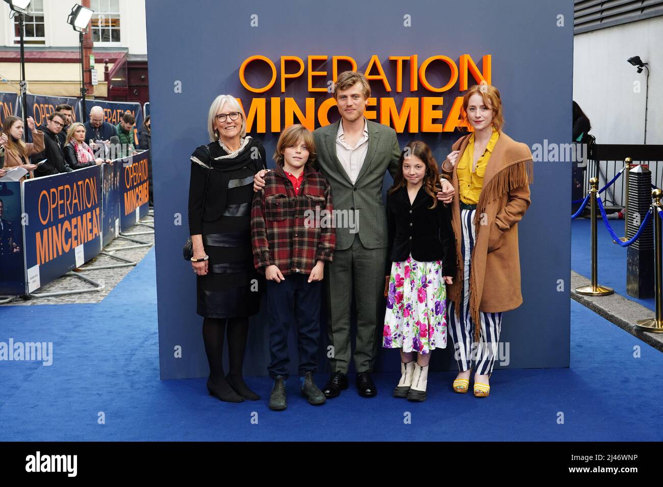 Johnny Flynn and his family arriving for the UK premiere of Operation ...