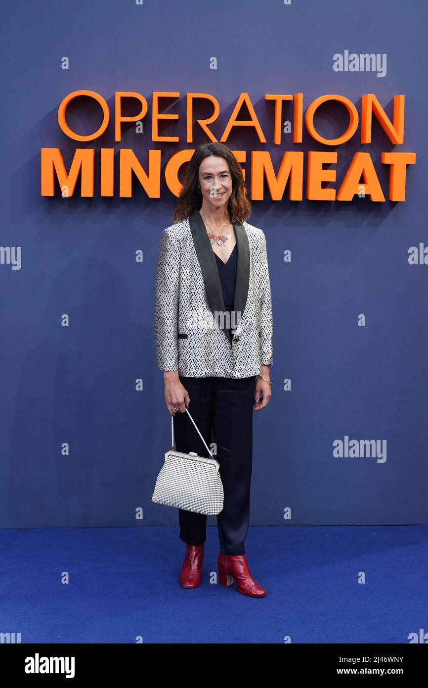 Amy Marston arriving for the UK premiere of Operation Mincemeat at the ...