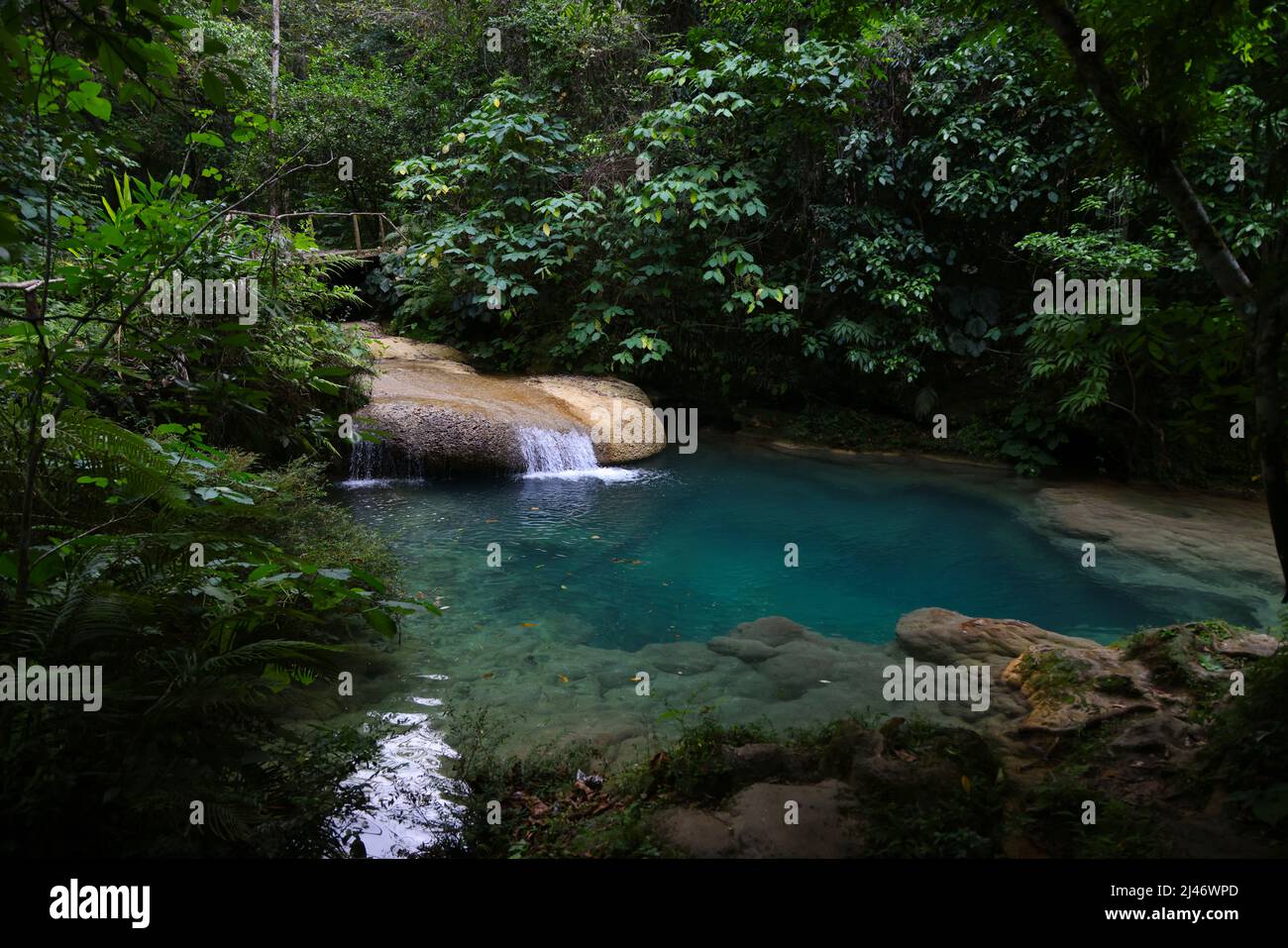 The Nicho waterfalls in the Cuban tropical forest Stock Photo - Alamy
