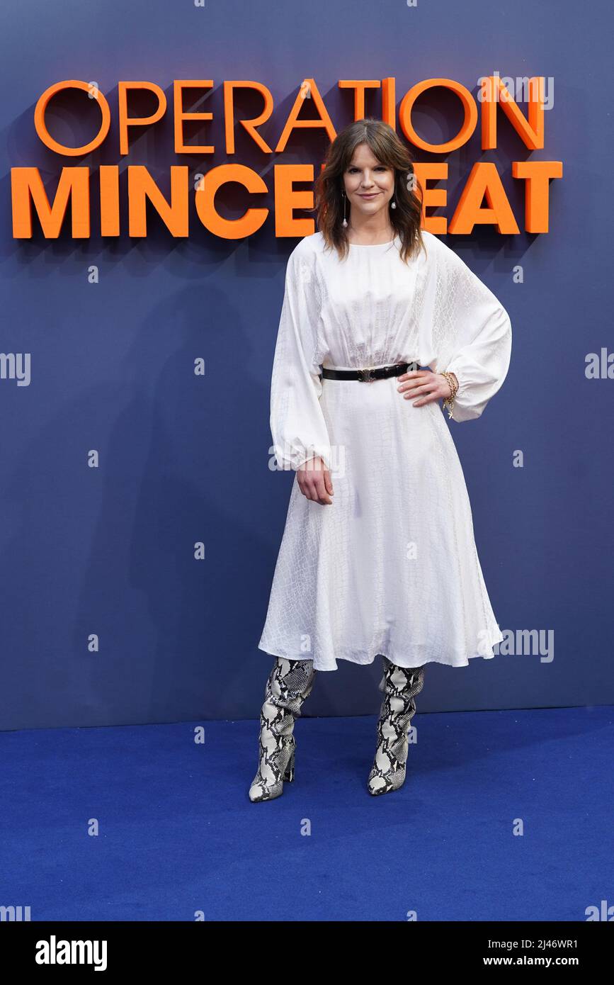 Kate Sumner arriving for the UK premiere of Operation Mincemeat at the ...