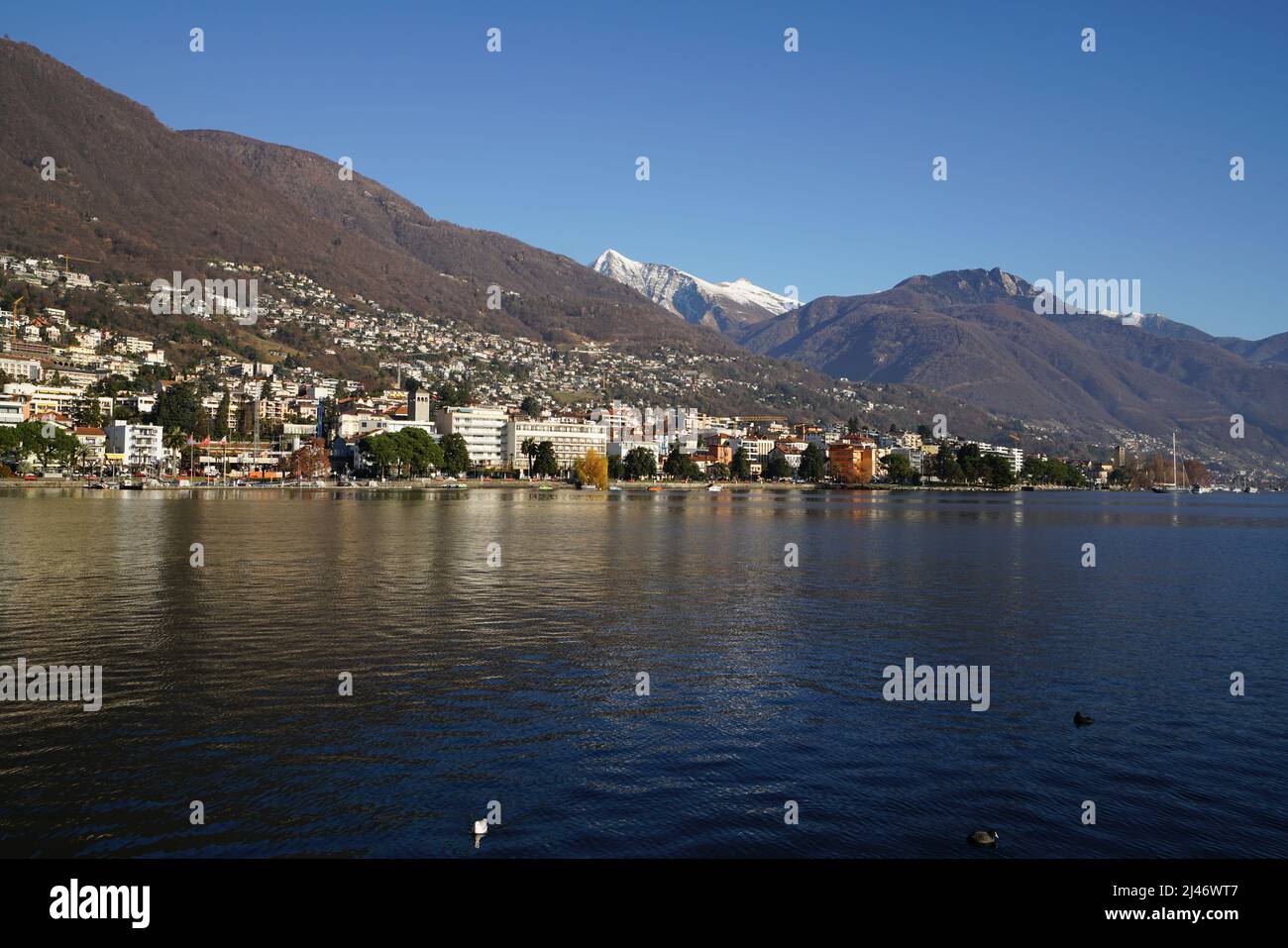 Lago maggiore boat locarno hi-res stock photography and images - Alamy