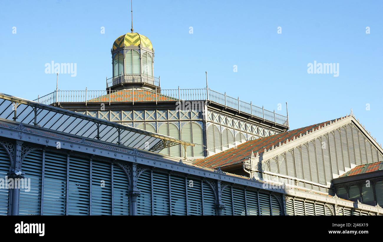 old El Borne Market in Barcelona, Catalonia, Spain, Europe Stock Photo ...