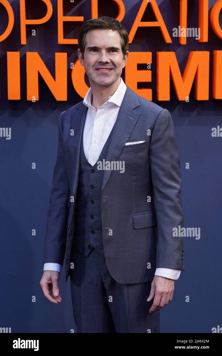 Jimmy Carr arriving for the UK premiere of Operation Mincemeat at the ...