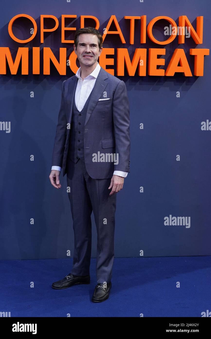 Jimmy Carr arriving for the UK premiere of Operation Mincemeat at the ...
