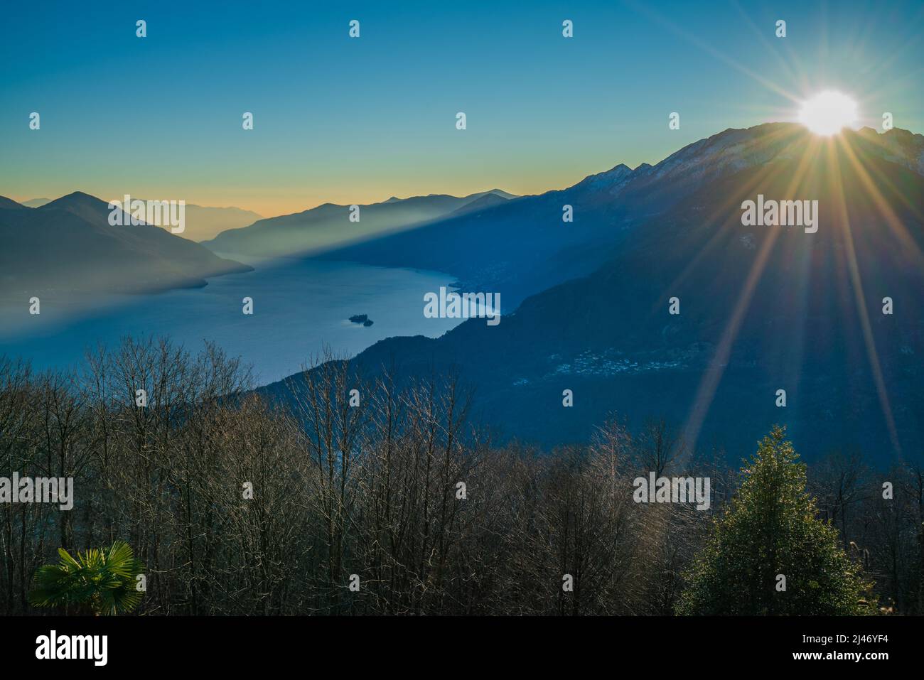 Ticino maggiore lake aerial view hi-res stock photography and images ...