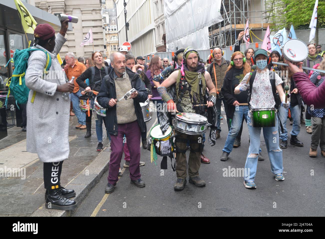 the climate activists xr group took to the black rock hq following ...