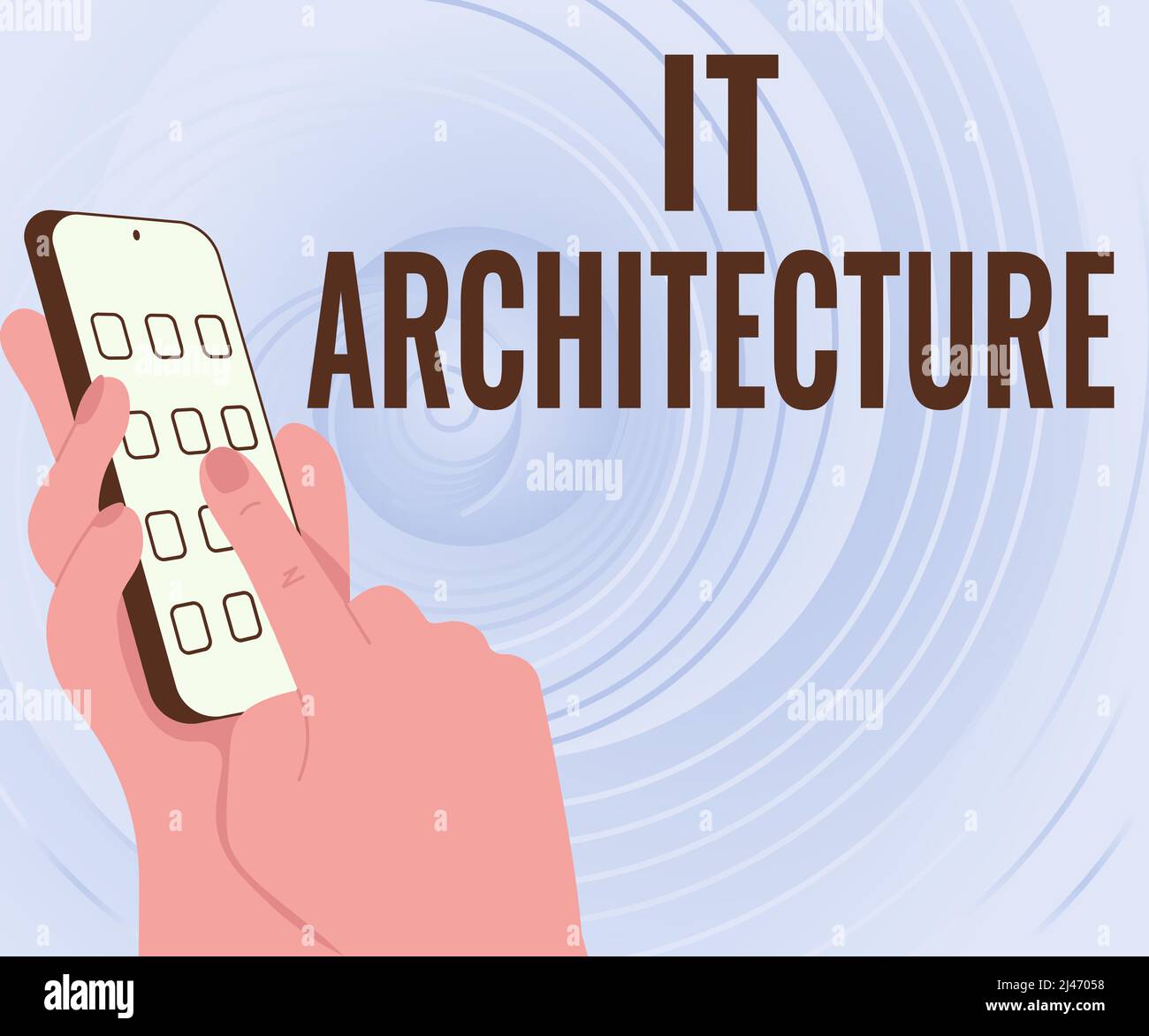 Text caption presenting It Architecture. Word for Architecture is ...