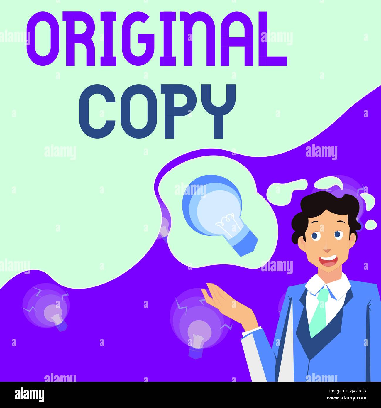 Writing displaying text Original Copy. Word for Main Script Unprinted ...