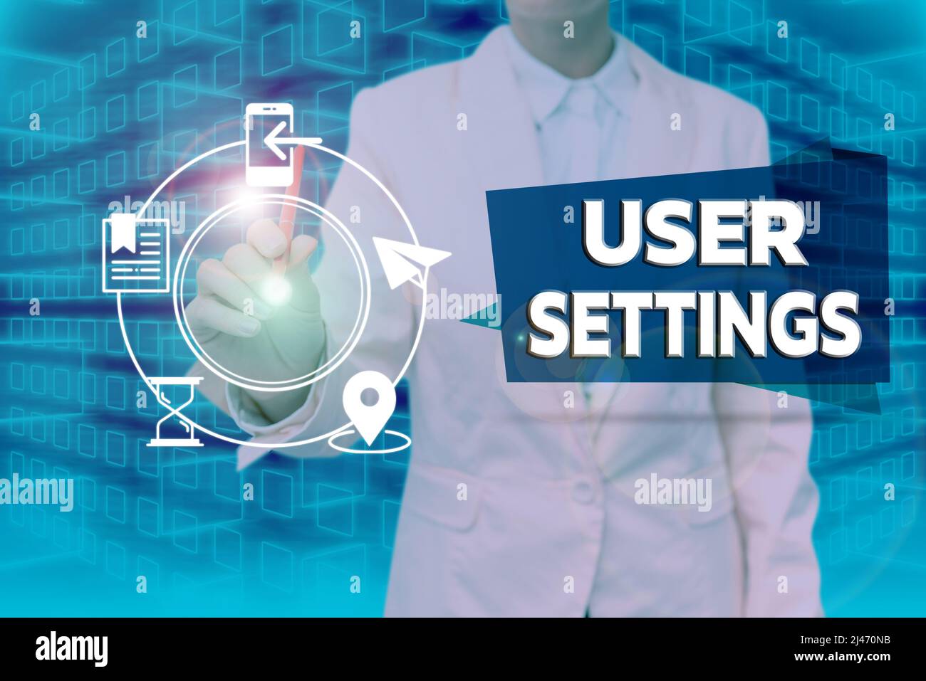 Inspiration showing sign User Settings. Word Written on Configuration of appearance Operating ...
