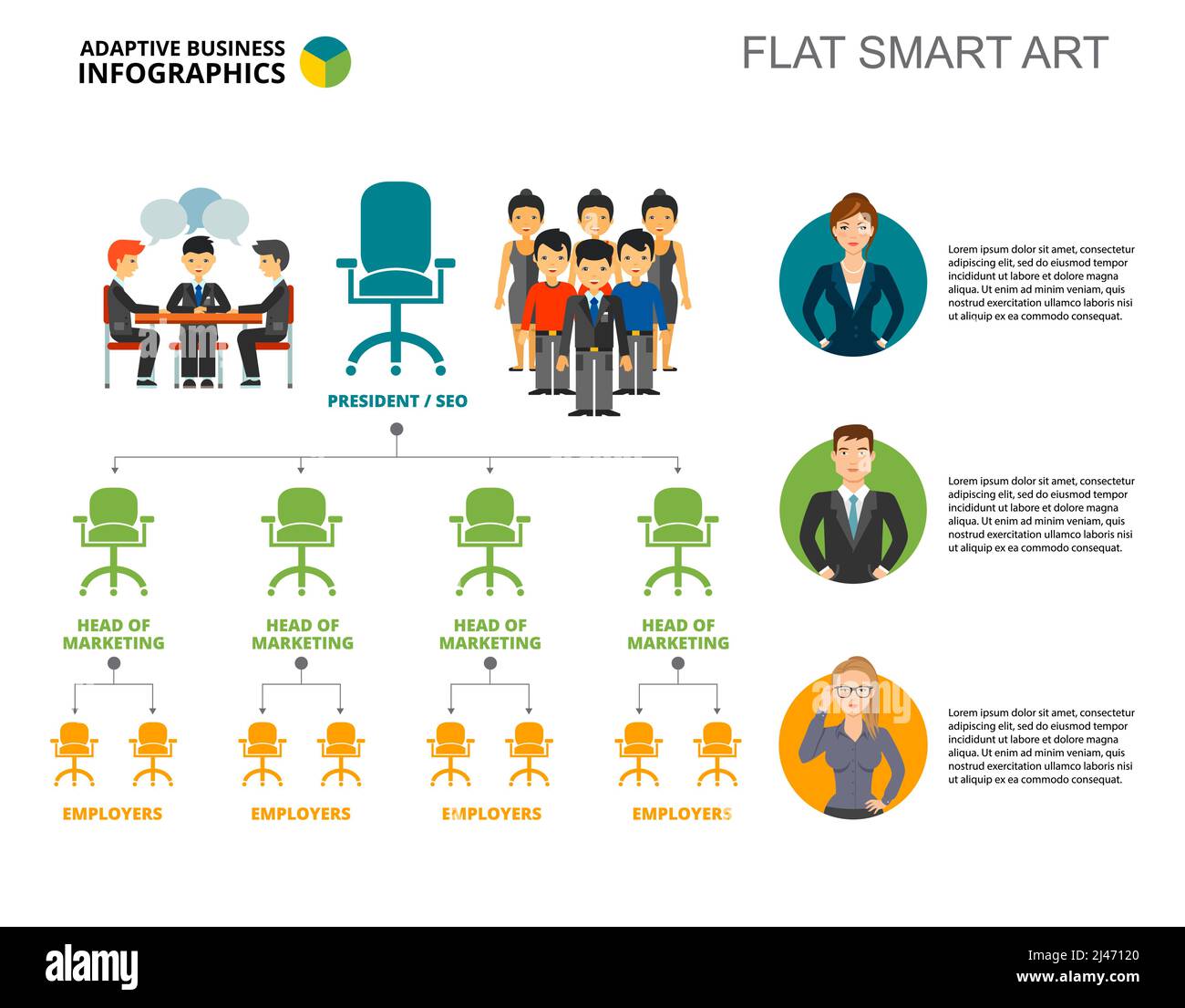 Teamwork concept process chart slide template. Business data. Stuff ...