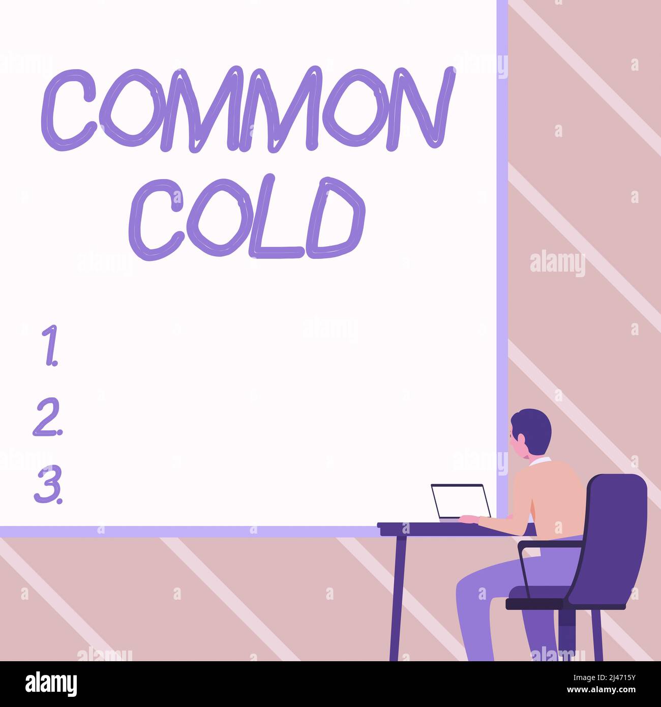 Conceptual caption Common Cold. Business concept viral infection in ...