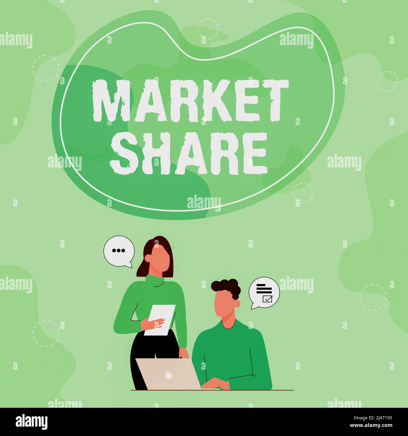 Conceptual display Market Share. Internet Concept The portion of a ...