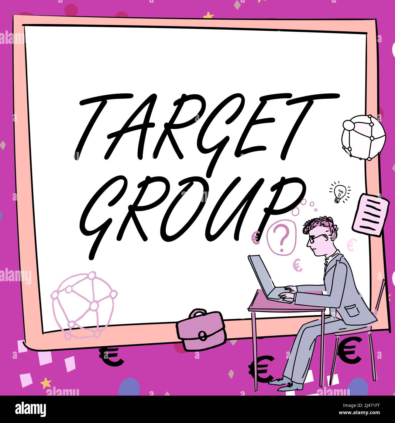Hand writing sign Target Group. Internet Concept Particular showing ...