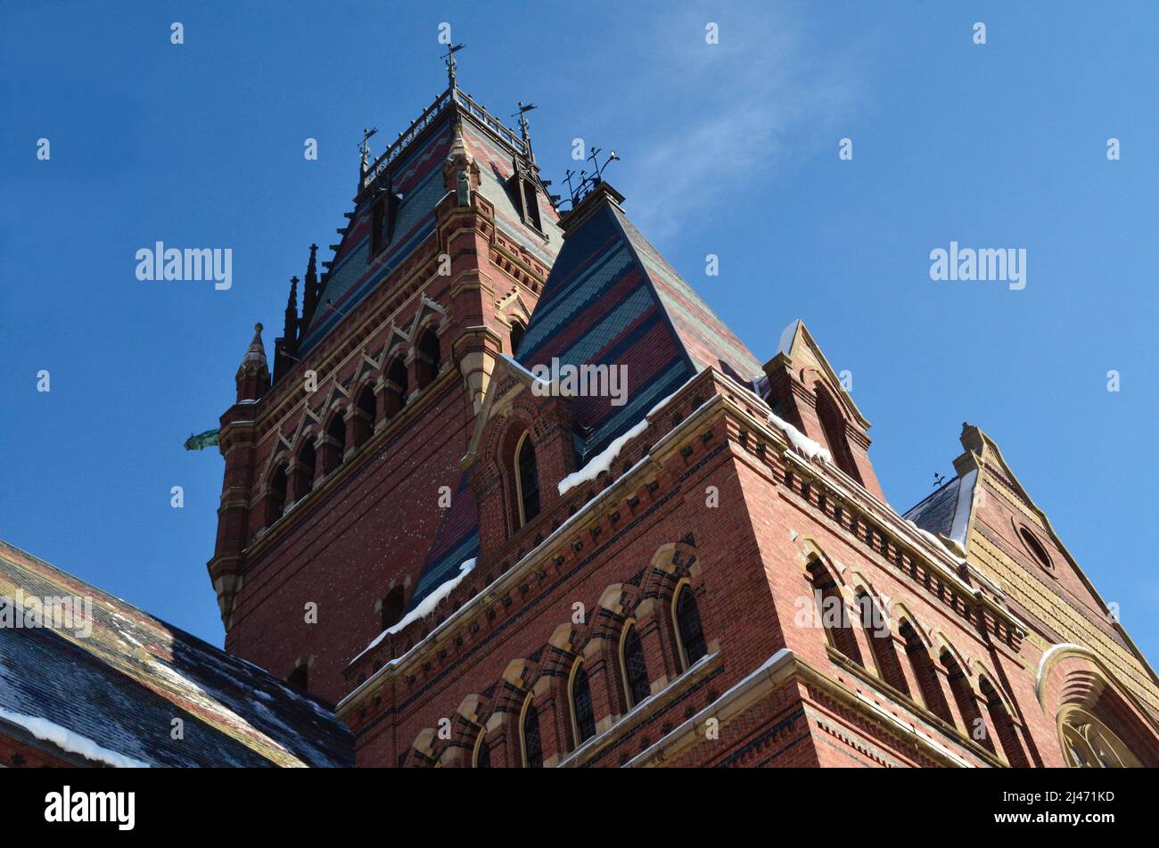 Memorial Hall at Harvard University in Cambridge Massachusetts, built ...