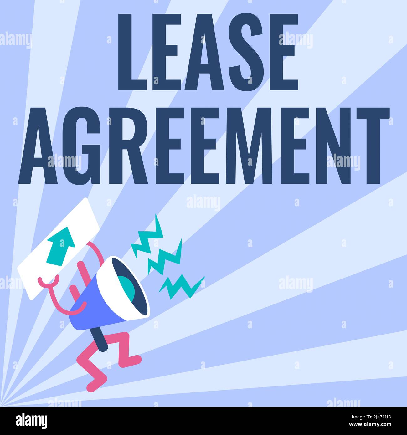 Text sign showing Lease Agreement. Business concept Contract on the ...