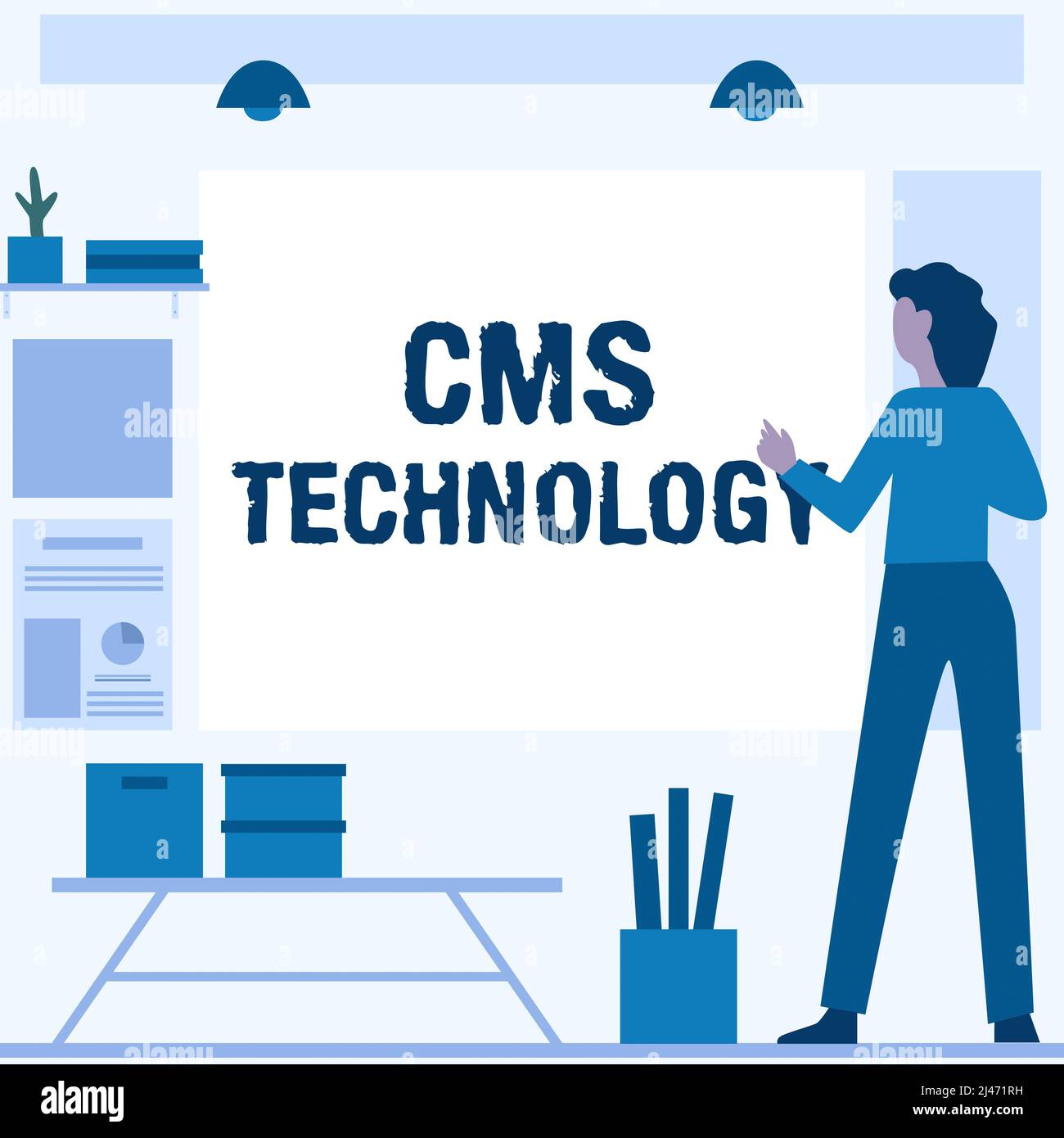 Conceptual caption Cms Technology. Word for programs that are used to create and manage digital ...