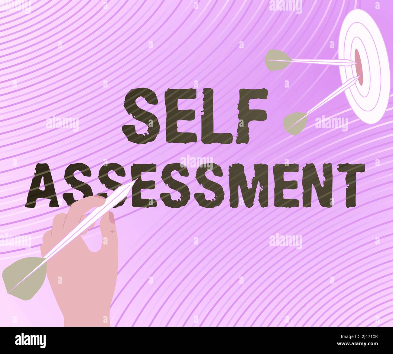 Text caption presenting Self Assessment. Word Written on evaluation of ... Text caption presenting Self Assessment. Word Written on evaluation of ...