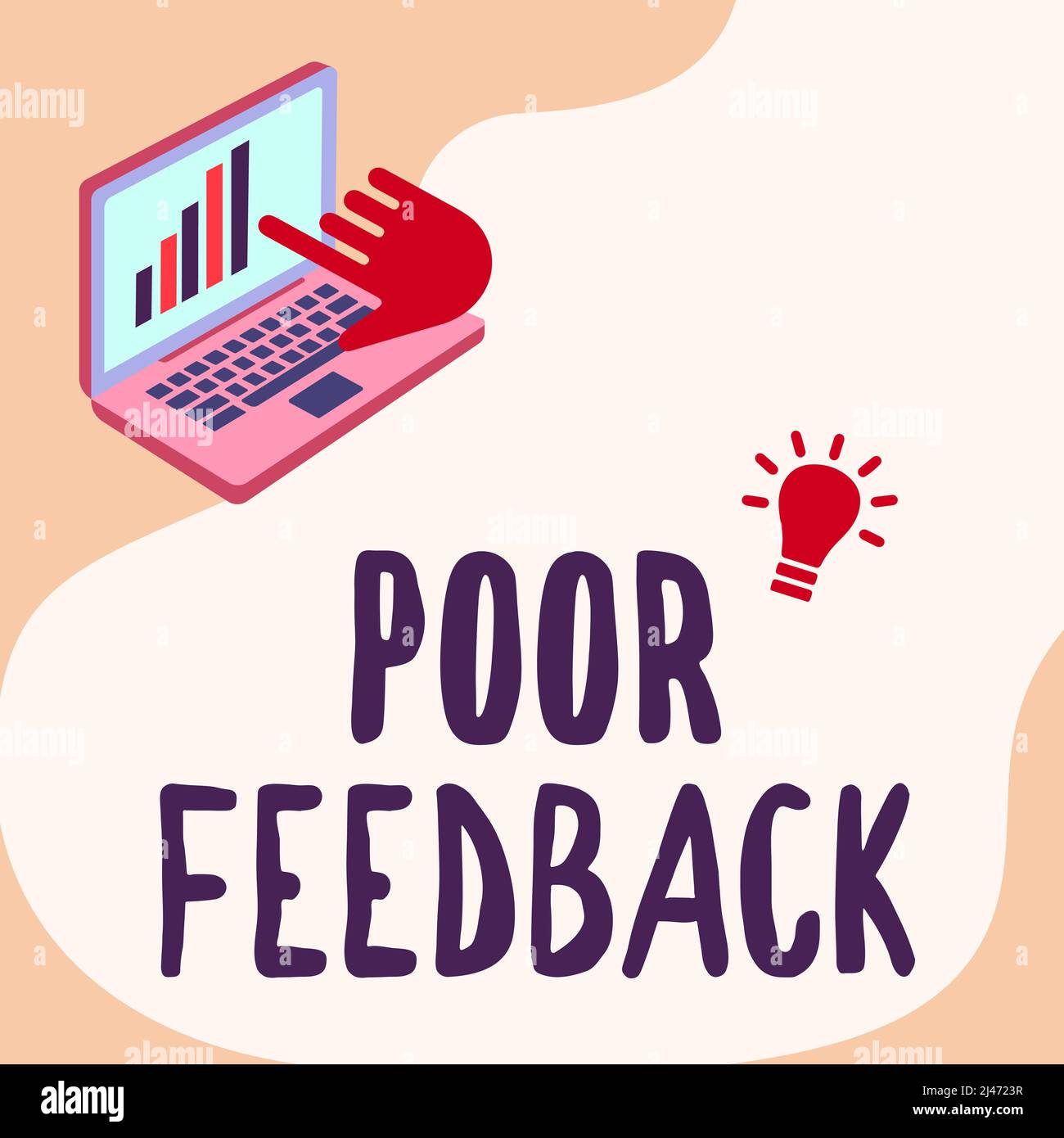 Conceptual display Poor Feedback. Word Written on A response or ...