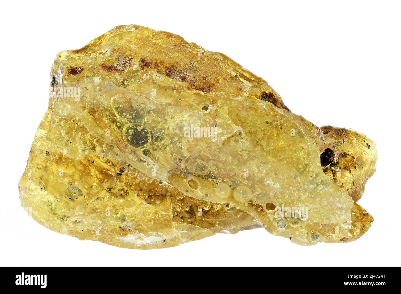 Baltic amber isolated on white background Stock Photo - Alamy