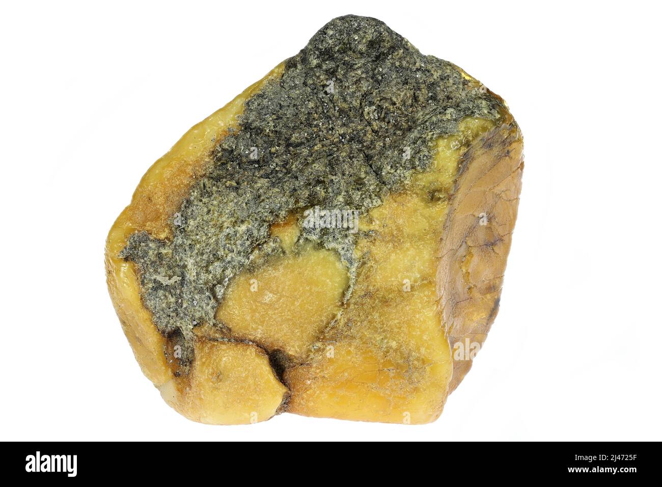 Baltic amber isolated on white background Stock Photo - Alamy