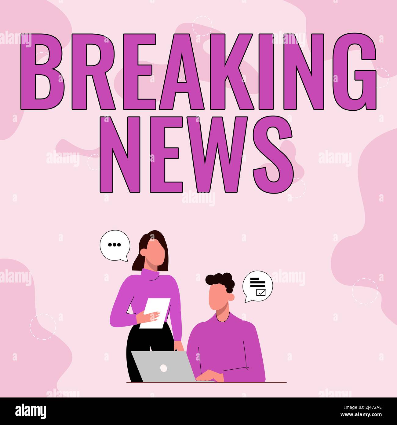 Text showing inspiration Breaking News. Internet Concept Special Report ...