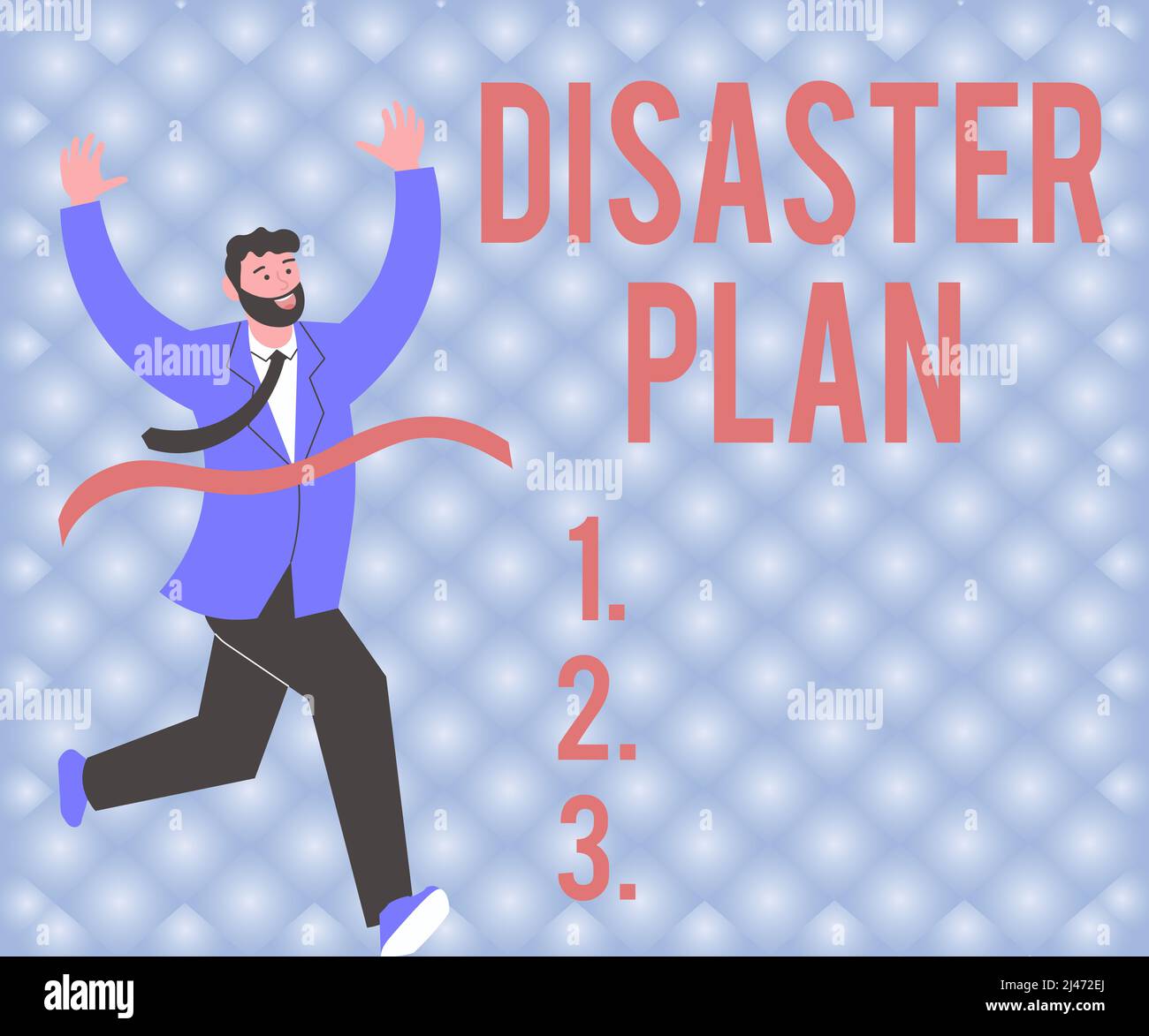 Sign displaying Disaster Plan. Word for Respond to Emergency ...