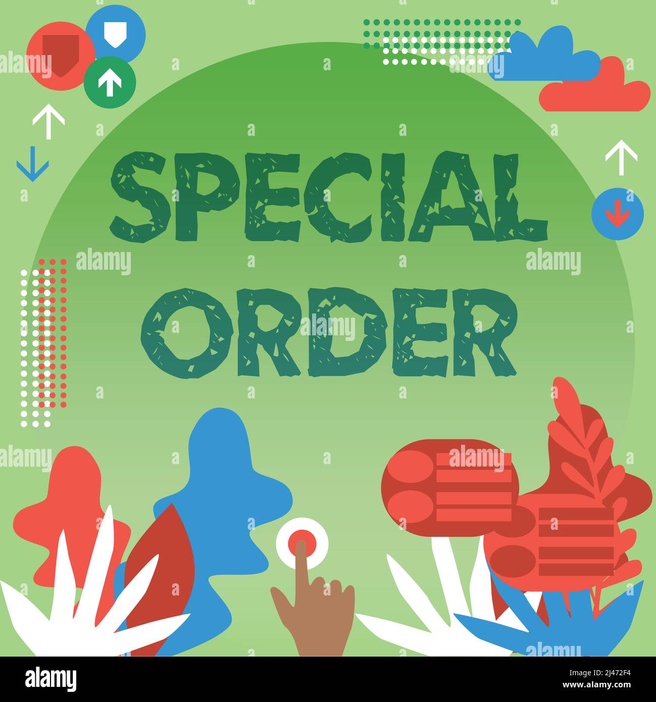 Handwriting text Special Order. Concept meaning Specific Item Requested ...