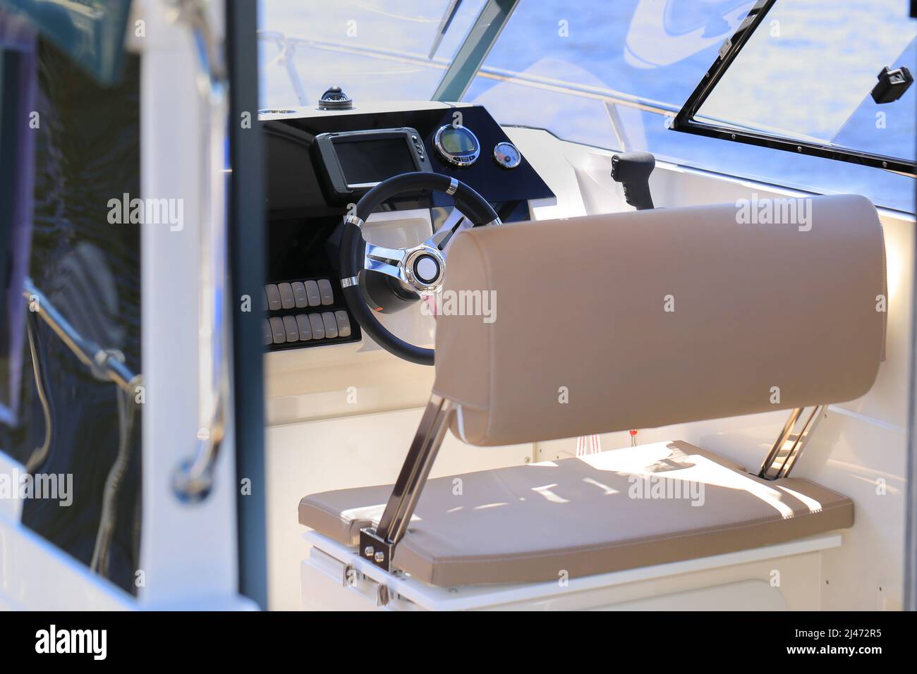 Cockpit inside boat hi-res stock photography and images - Alamy
