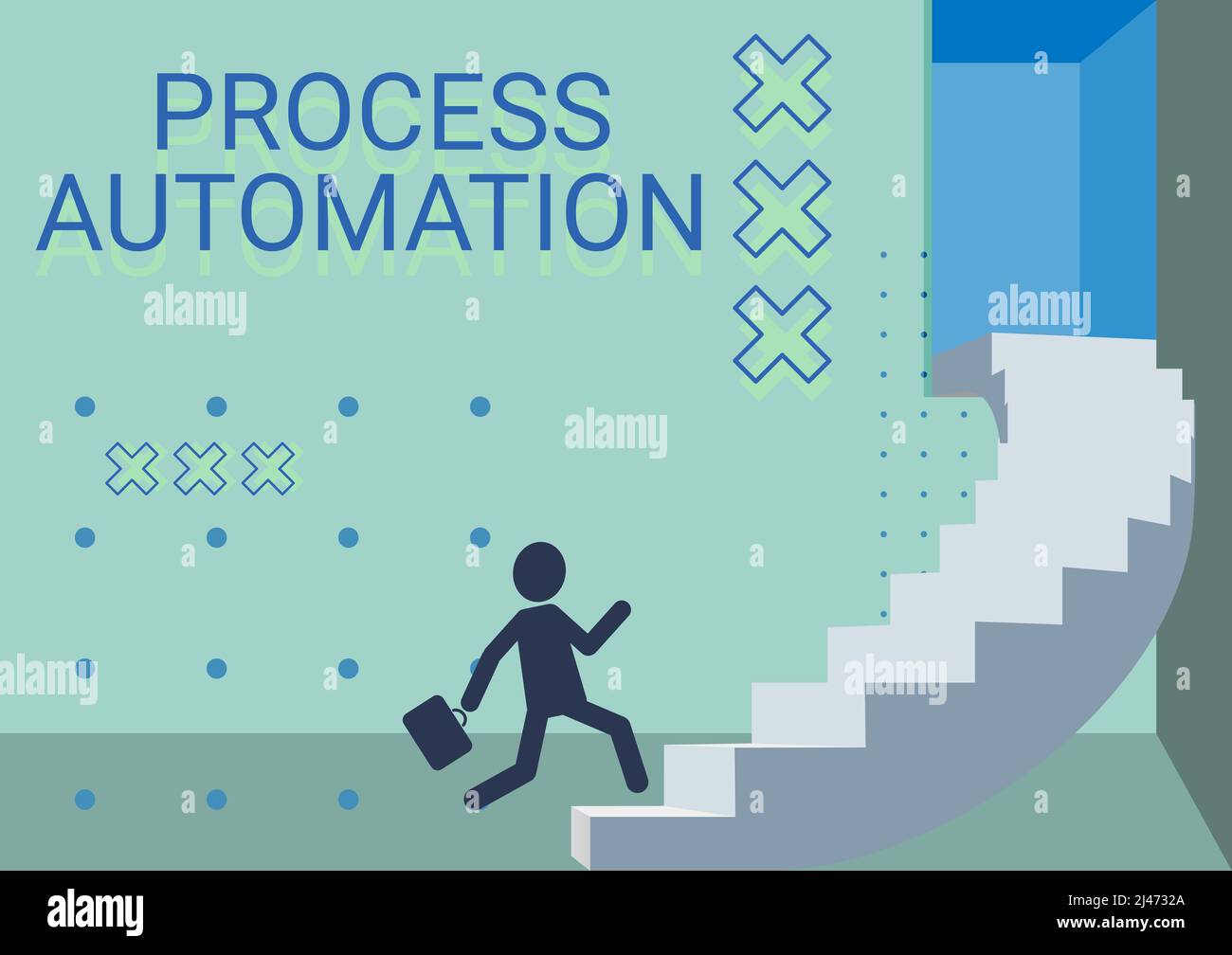 Sign displaying Process Automation. Business showcase Transformation ...