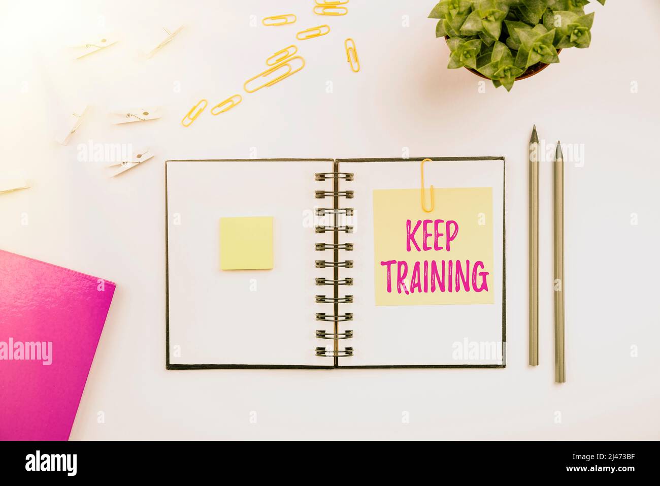 Inspiration showing sign Keep Training. Business approach Grounding ...