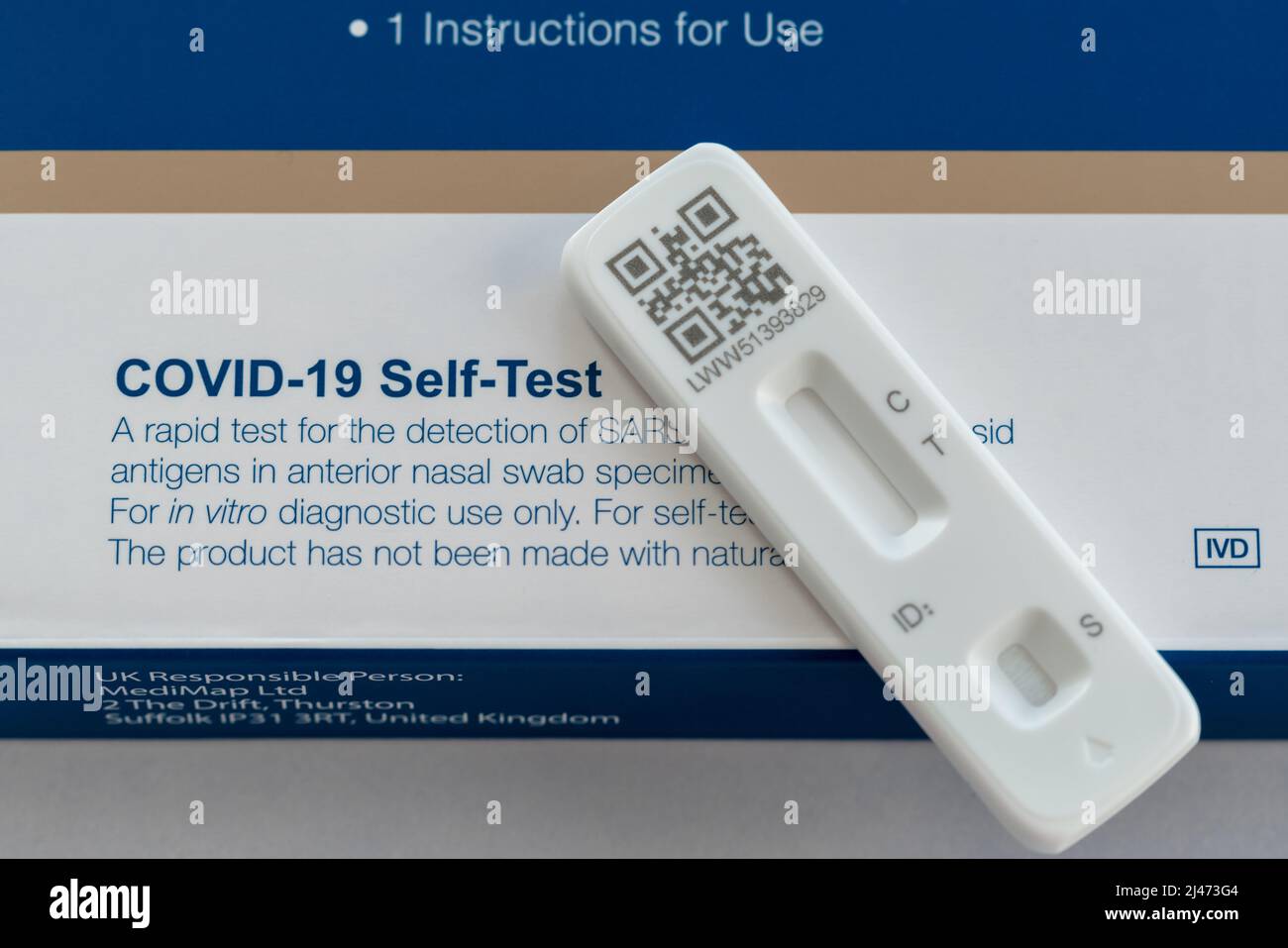 COVID-19 Self Test - Rapid Antigen Test - Stock Image Stock Photo - Alamy