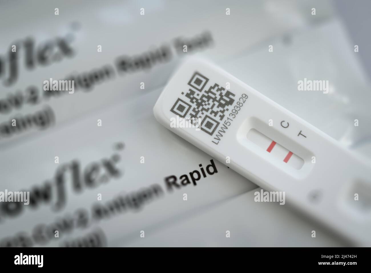 Flowflex sars cov 2 antigen rapid test self testing hi-res stock ...