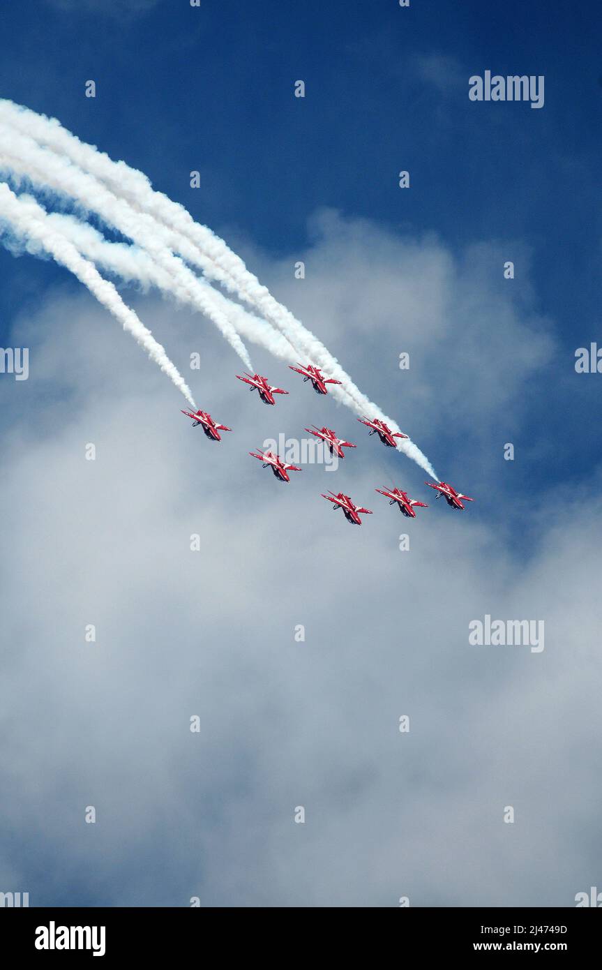 The Red Arrows at RIAT 2014 Stock Photo - Alamy