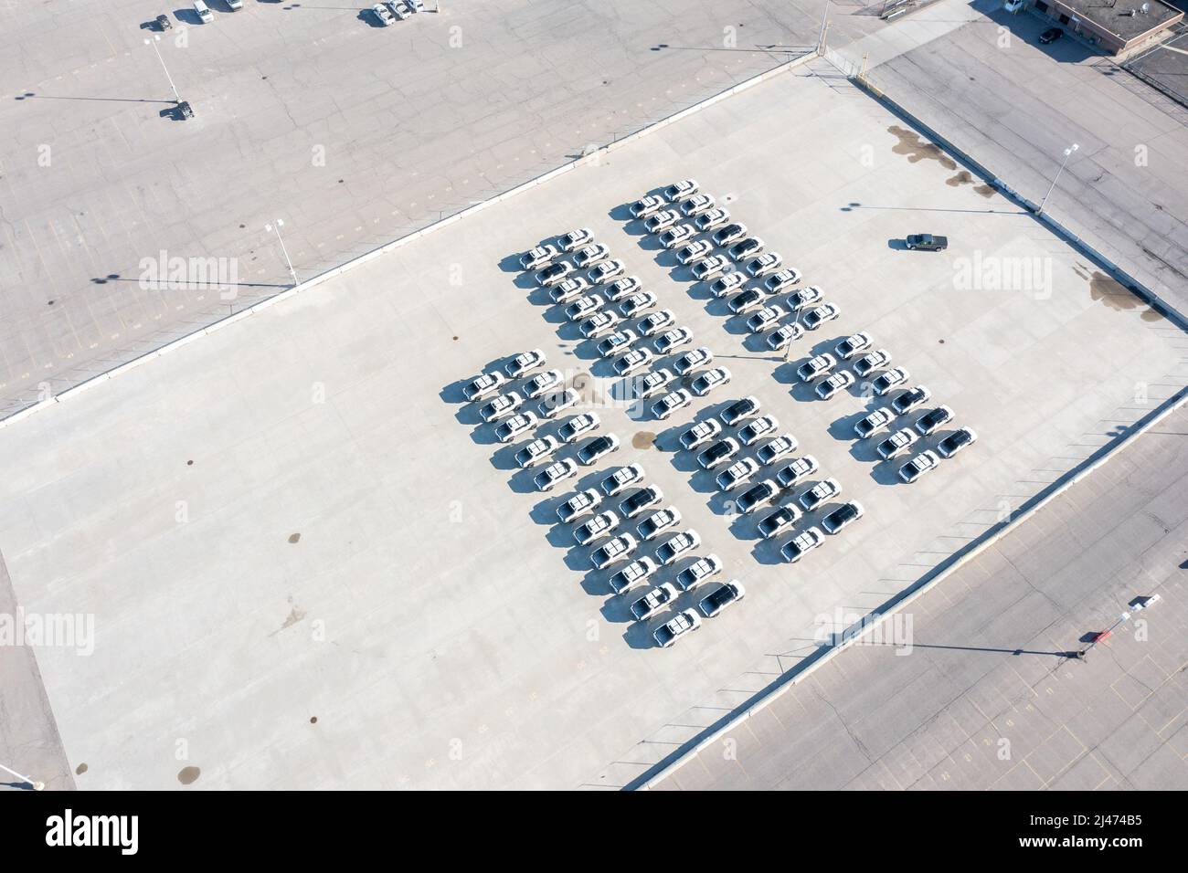 New GMC Hummer EV parked at GM Factory ZERO, Detroit-Hamtramck Assembly ...