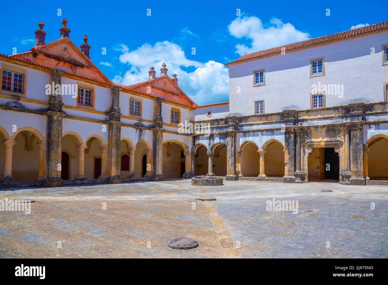 Tomar, Portugal, June 22, 2021: Cloister inside of the convent of ...