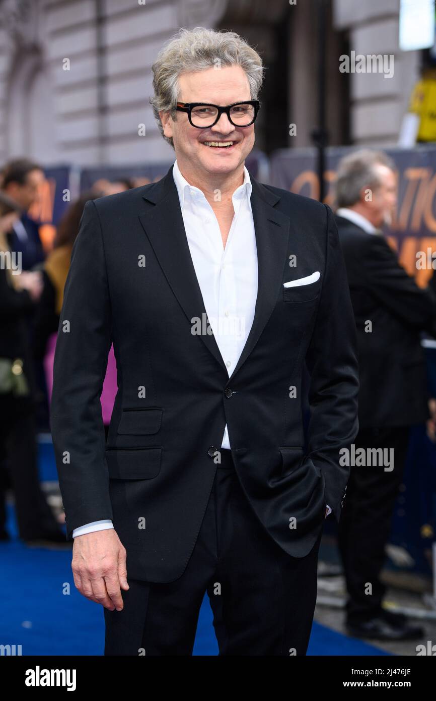 London, UK. 12 April 2022. Colin Firth attending the UK Premiere of ...