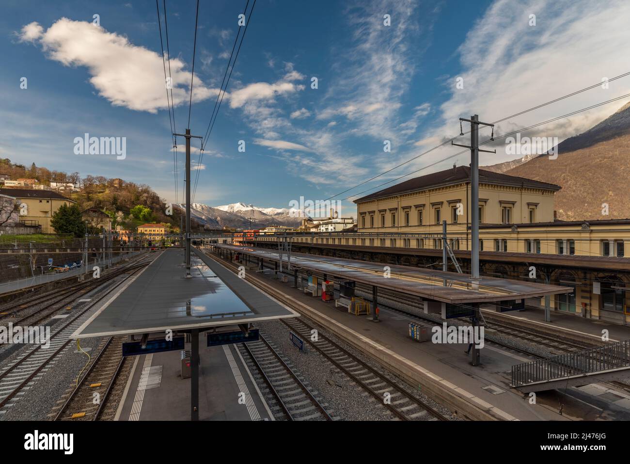 Bellinzona train station hi-res stock photography and images - Alamy