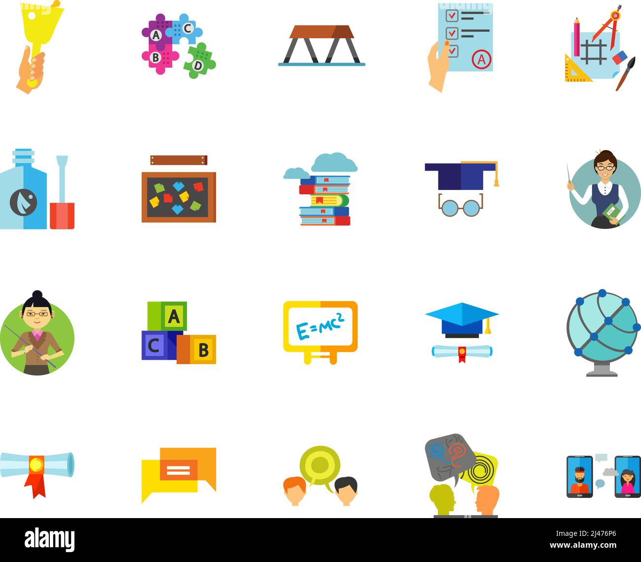 School icon set. Can be used for topics like education, knowledge ...