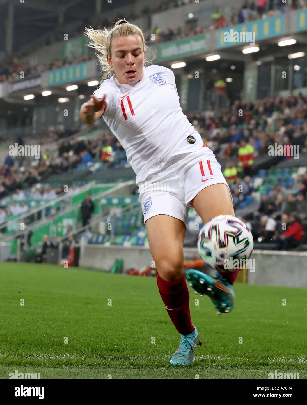 England’s Lauren Hemp during the Women's FIFA World Cup Qualifying ...