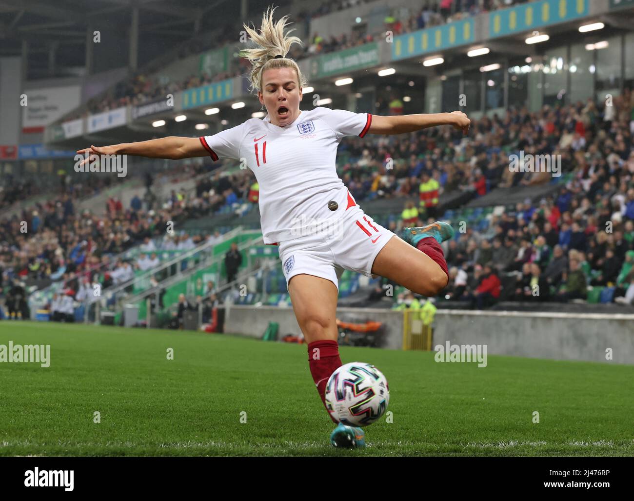 England’s Lauren Hemp during the Women's FIFA World Cup Qualifying ...