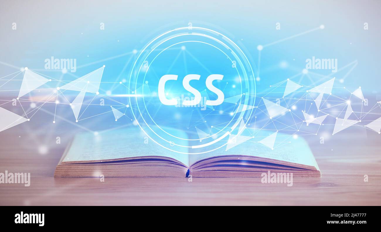 Open book with abbreviation concept Stock Photo - Alamy