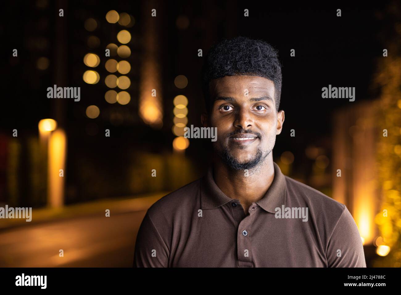 Portrait person at night hi-res stock photography and images - Alamy