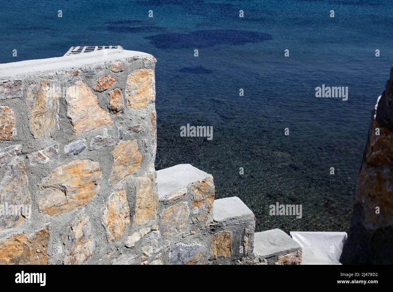 Stone stairs leading down to the sea Stock Photo - Alamy