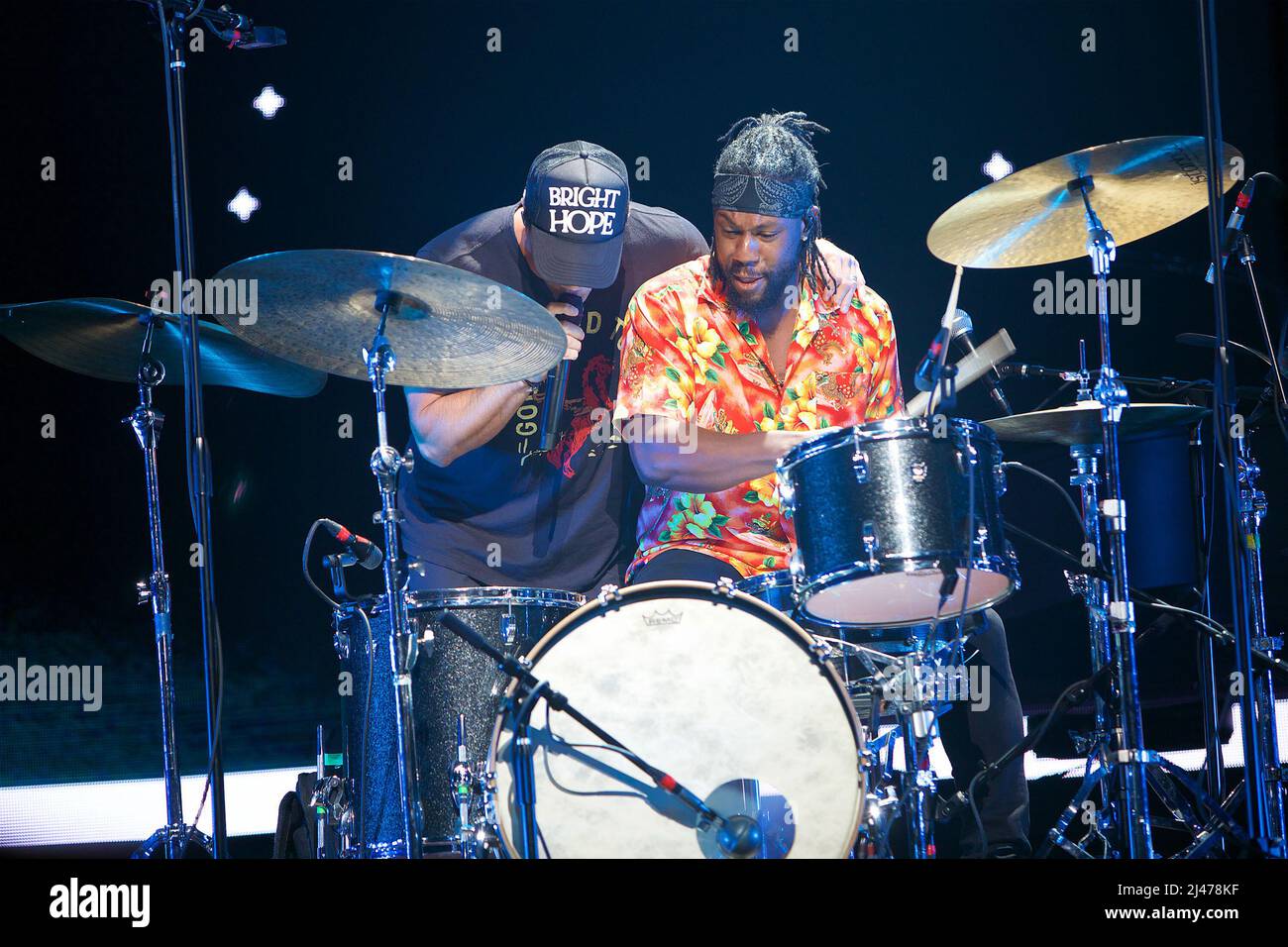 MIAMI, FL - APRIL 11: Pat Barrett performs on stage on Hillsong United ...