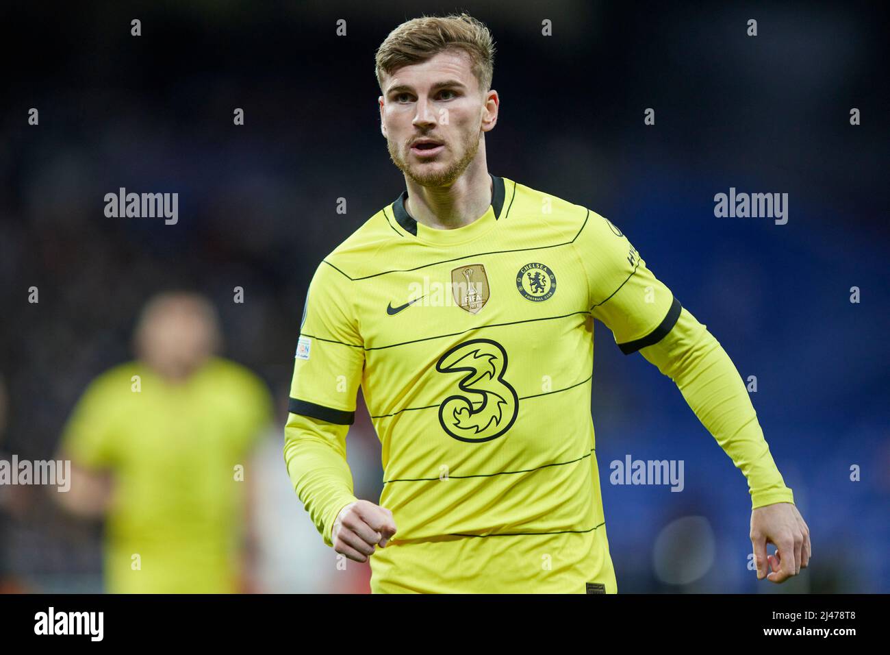 Timo Werner of Chelsea FC during the UEFA Champions League match ...
