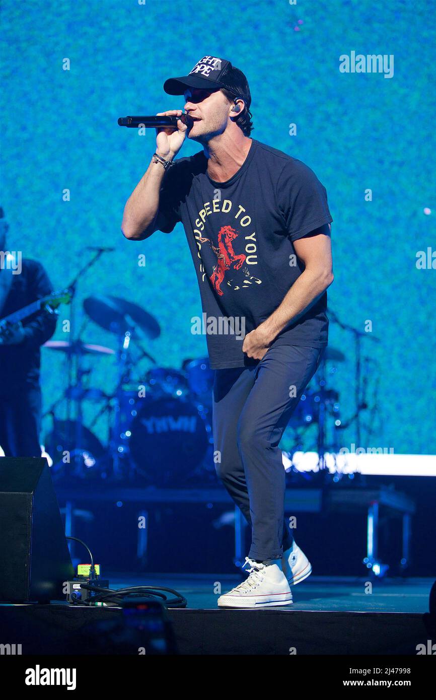 MIAMI, FL - APRIL 11: Pat Barrett performs on stage on Hillsong United ...